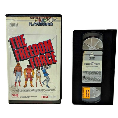 The Freedom Force VHS Video Tape 1984 Cartoon Superhero Animation Prism | eBay