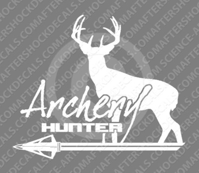 Whitetail Deer Sticker Archery Hunting Bow Arrow Decal for Hoyt Bowtech ...