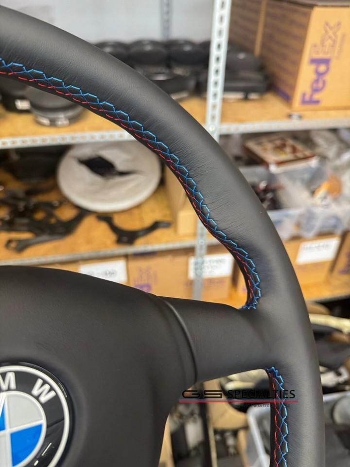 BMW e36 m tech steering wheel E34 M5 Z3 Mtechnic MT2 SMALL 370 nappa ...