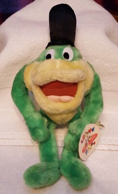 Looney Tunes Frog with Top Hat Plush Michigan J Frog WB NEW 1997 Green ...