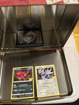 Pokemon 25th Anniversary Celebrations Treasure Chest Lunch Box Tin Open ...