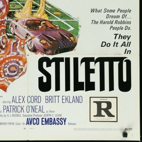 Stiletto (1969) - original movie poster - Harold Robbins - Britt Ekland ...