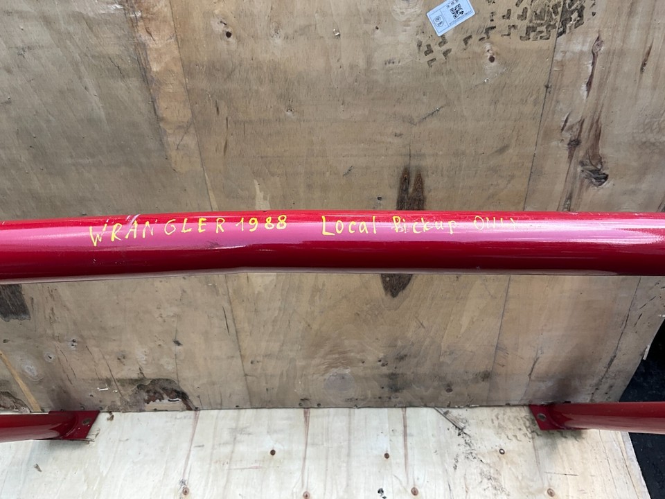 1987 - 1995 JEEP WRANGLER YJ RED ROLL BAR ASSEMBLY OEM | eBay