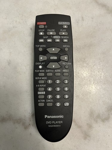 Panasonic OEM DVD Player Remote Control N2QAHB000012 DVD-RP56 DVD-RV26 ...