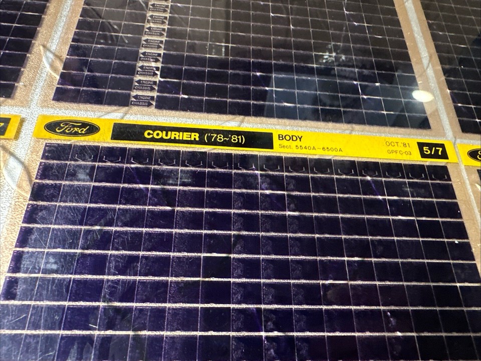 Ford Courier 1978-81 Spare Parts Catalogue Microfiche Factory Dealer | eBay
