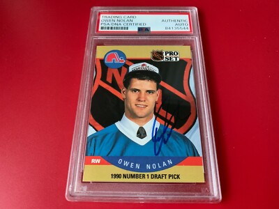 Owen Nolan 1990-91 Pro Set Rookie Hockey Card Signed Auto PSA/DNA | eBay