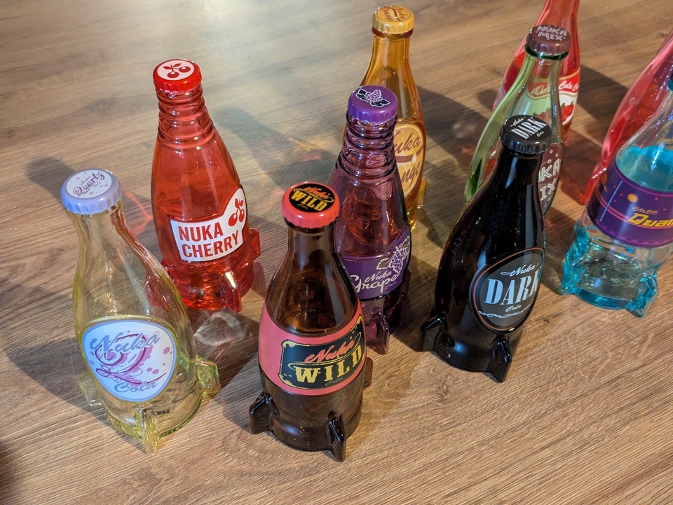 Bethesda Fallout nuka cola replica glass bottles- full collection ...