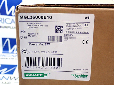 New Square D PowerPact MGL36800E10 3 Pole 800 Amp 600 Volt Circuit ...