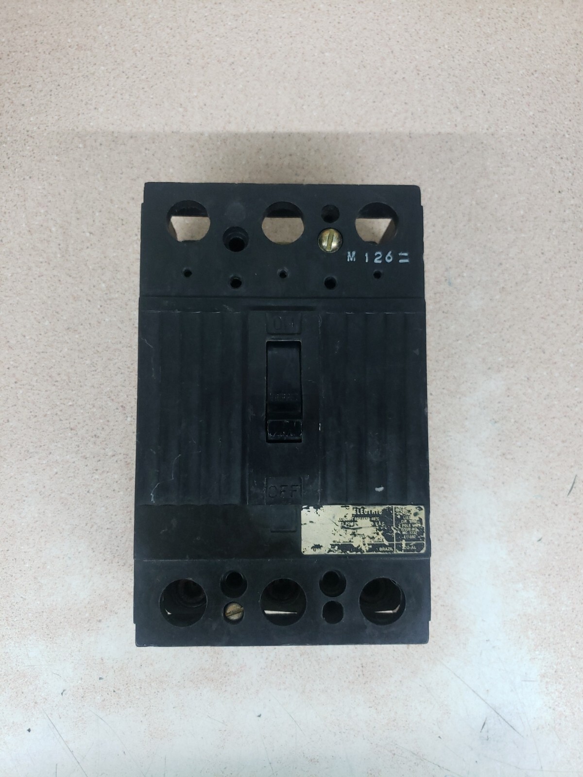 1- GE TQD3225 Circuit Breaker 3 Phase 225 Amp 3 Pole 240 Volt w ...