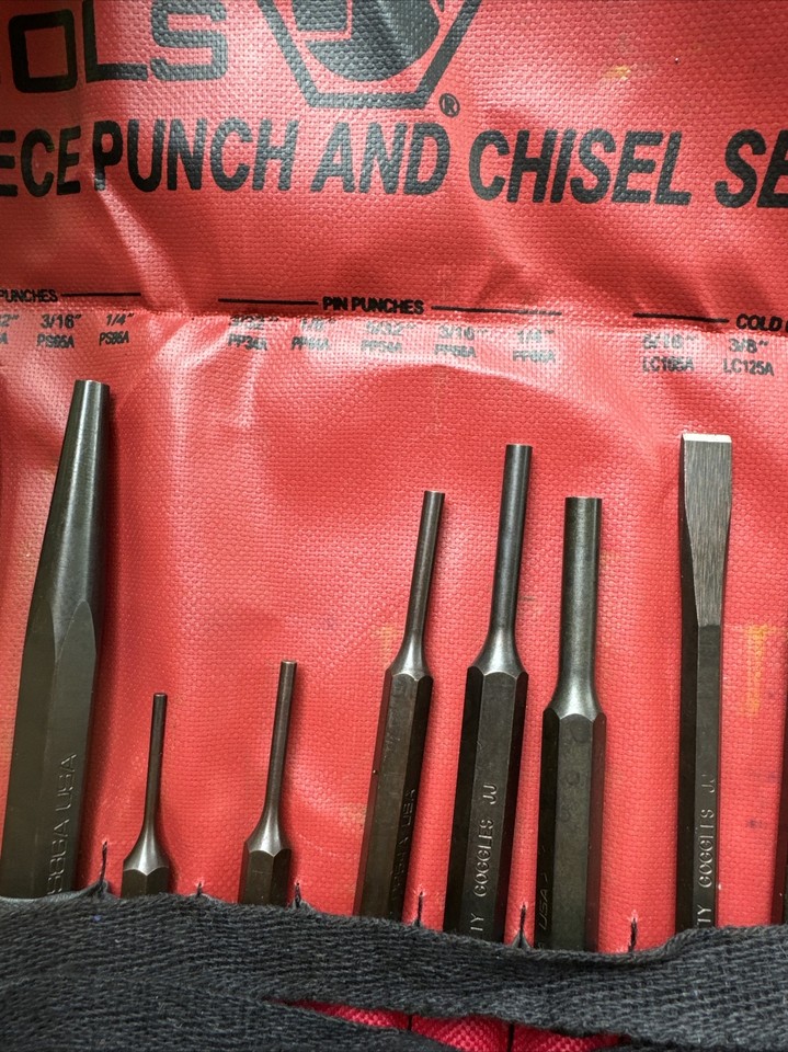 Matco Tools Punch Chisel Set 17-Piece Kit With Storage Pouch SPL17KA ...