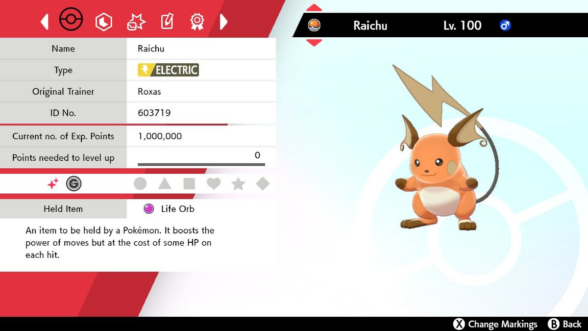 Shiny Raichu Pokemon X