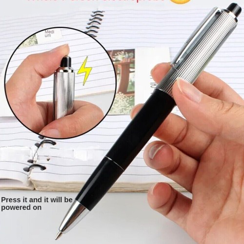 Shocking Electric Pen Shock Novelty Metal Pen Prank Trick Joke Gag ...
