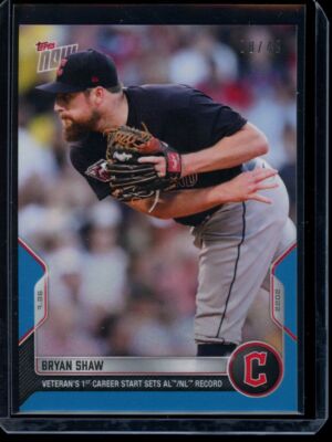 2022 Topps Now #598 Bryan Shaw Blue Parallel Card #d 8/49 | eBay
