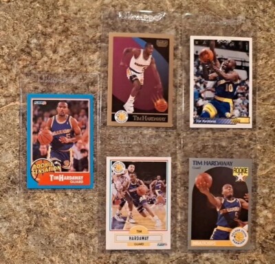 (5) Tim Hardaway 1990-91 Fleer Hoops Skybox Rookie card RC Sensations ...