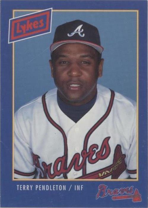 1993 Lykes Atlanta Braves - Terry Pendleton for sale online | eBay
