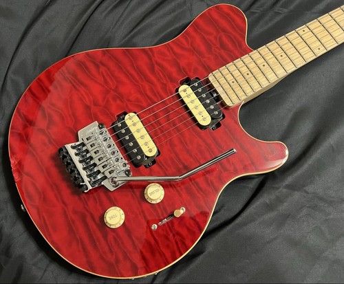 Electric Guitar Sterling by Music Man SUB Series AX4 TRD Red | eBay