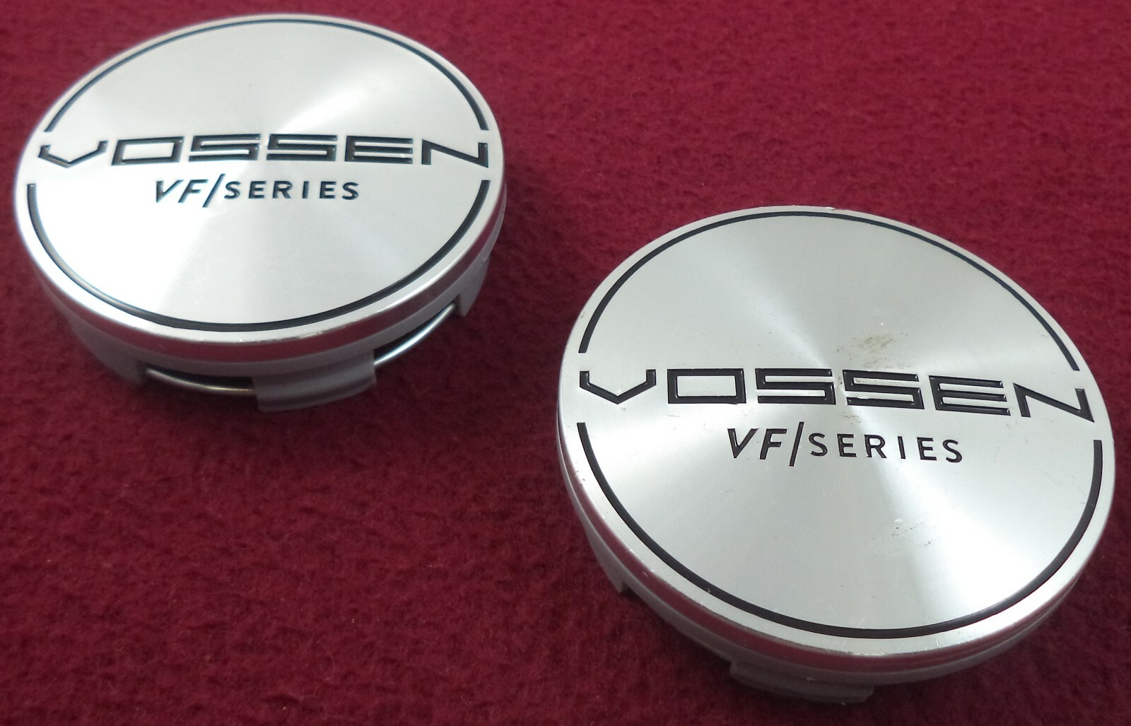 Vossen Wheels VF/SERIES Silver Custom Wheel Center Caps Set of 2 # 381 ...