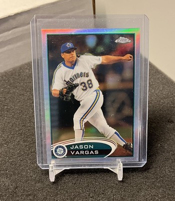 Jason Vargas 2012 Topps Chrome Refractor card 218 Seattle Mariners | eBay