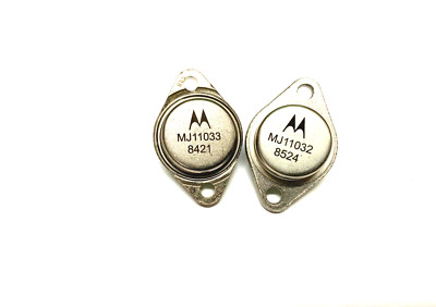 1 Pair MJ11032+MJ11033 PNP + NPN Silicon Power Transistor Original ...