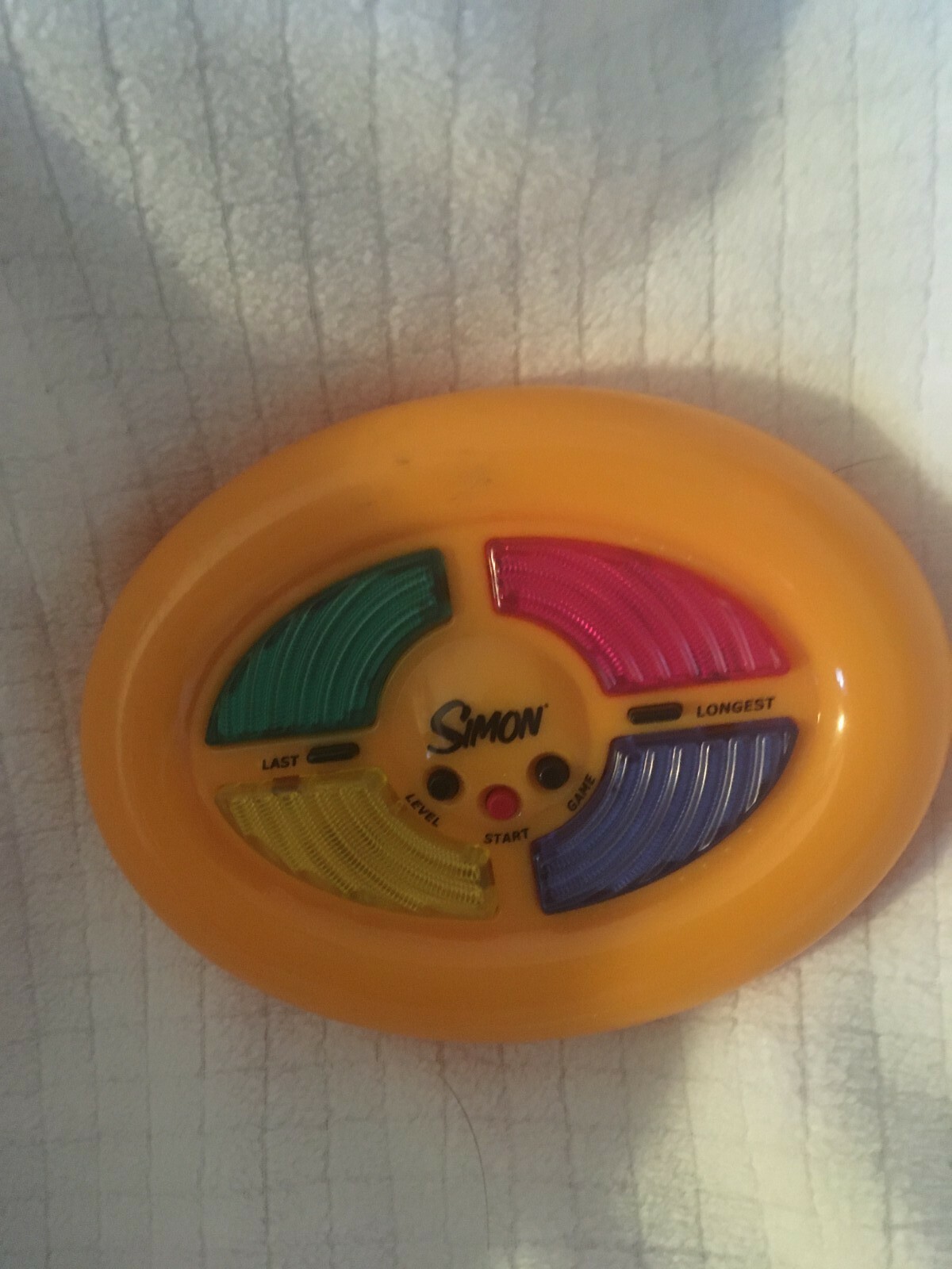 Mini Simon Game Yellow by Hasbro Hand Held Electronic Game 2002 Works ...
