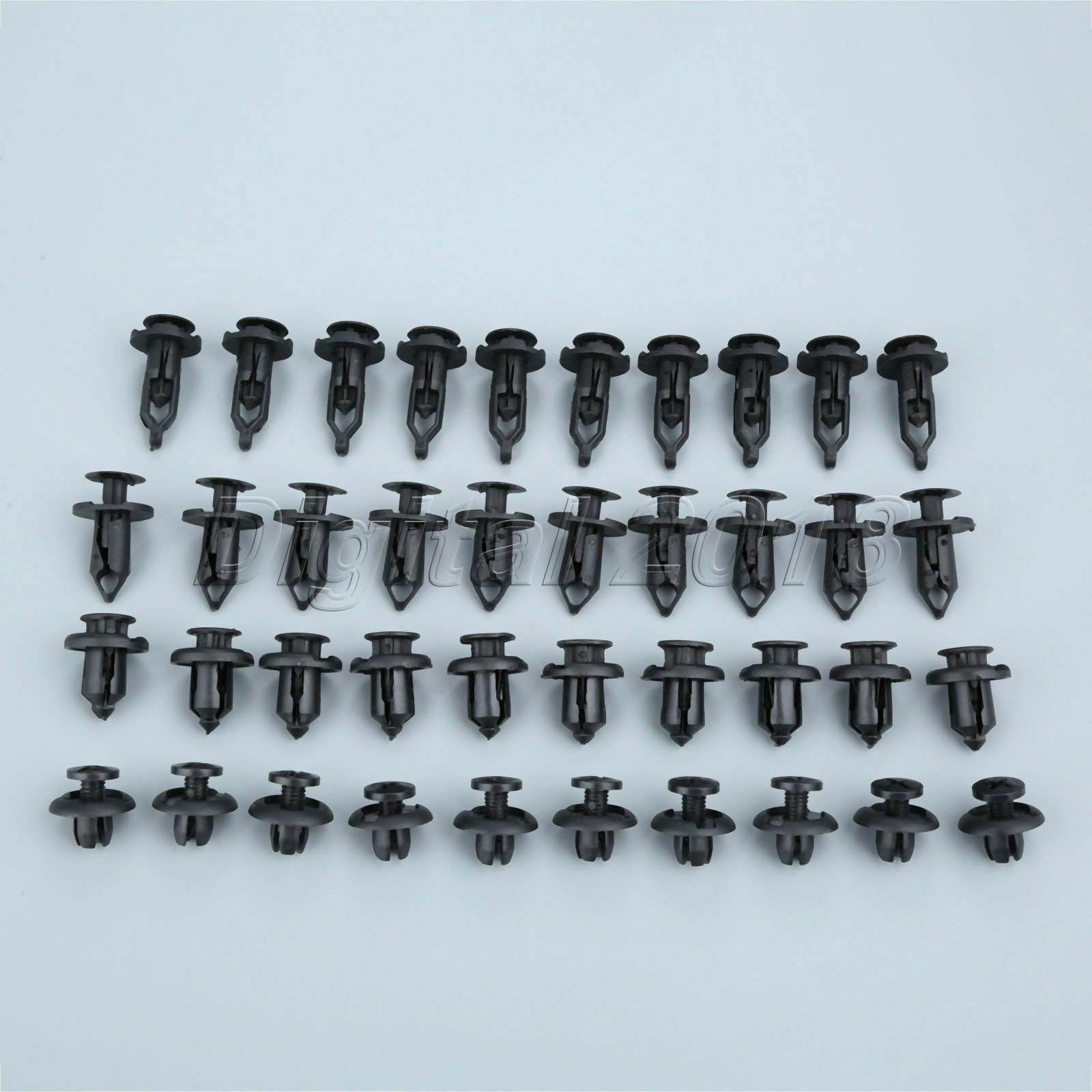 40PC Replacement Rivets Push Type Clips Fasteners B17 B28 B02 C14 EACH ...