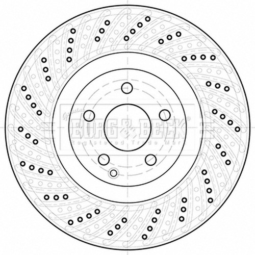 Brake Discs Pair Vented For Mercedes E-Class W212 E 350 BlueTEC Front ...