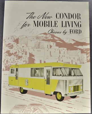 1963 Ford Condor Motorhome Brochure Camper RV Truck Excellent Original ...