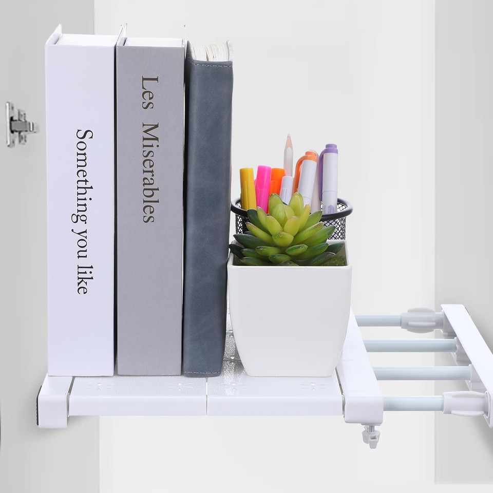 2 Pcs Locker Shelf Organizer - Adjustable Locker Divider Mate with 22 ...