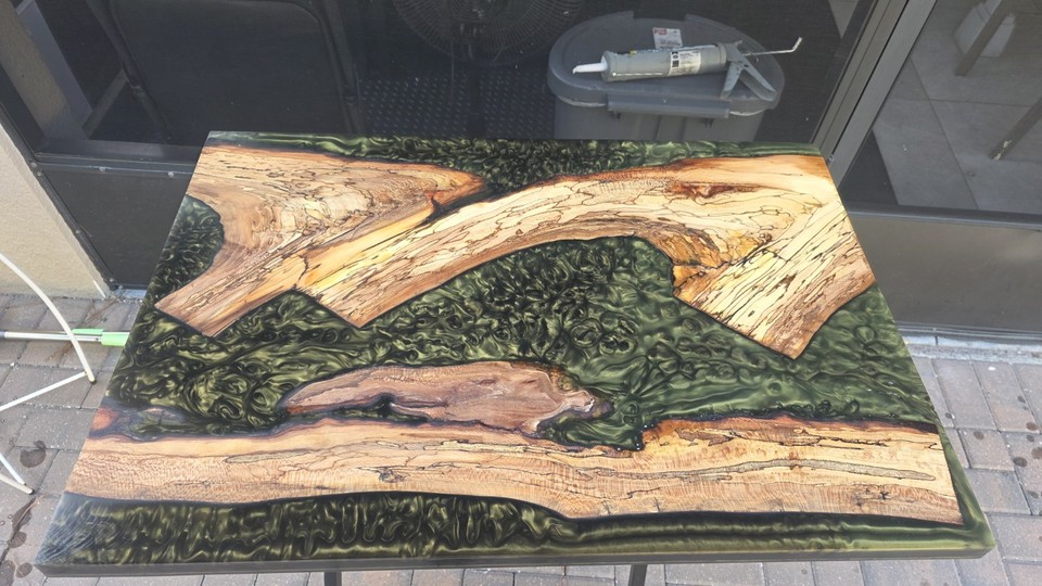 Handmade Spalted Maple and Epoxy Coffee Table | eBay