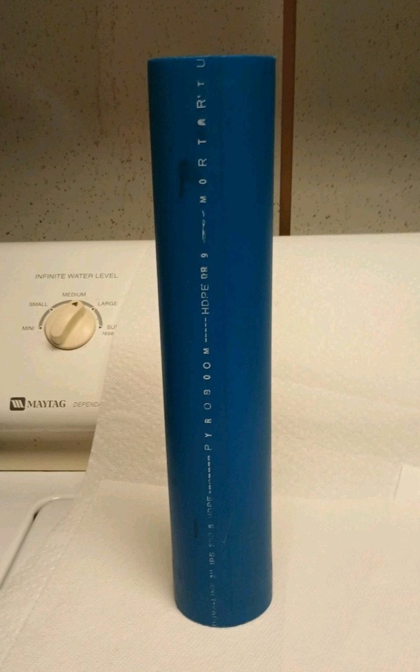 8 New HDPE DR9 Fireworks Blue Mortar Tubes 12" Length, 1.81" ID | eBay