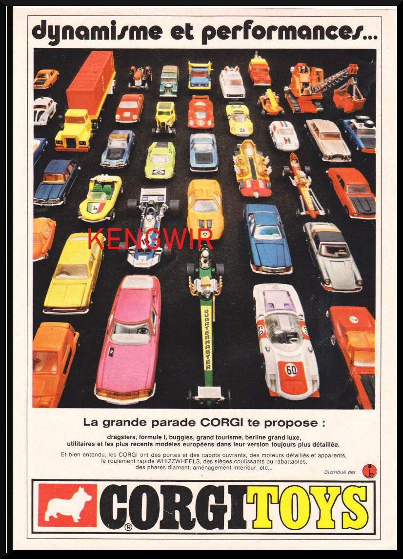 PUB / PUBLICITE / AD CORGI TOYS Vintage 70 's - années 70 | eBay