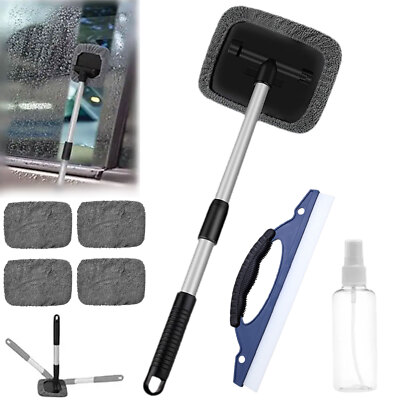 Microfibre Car Windshield Demister Pad Easy Cleaner Window Long Reach ...