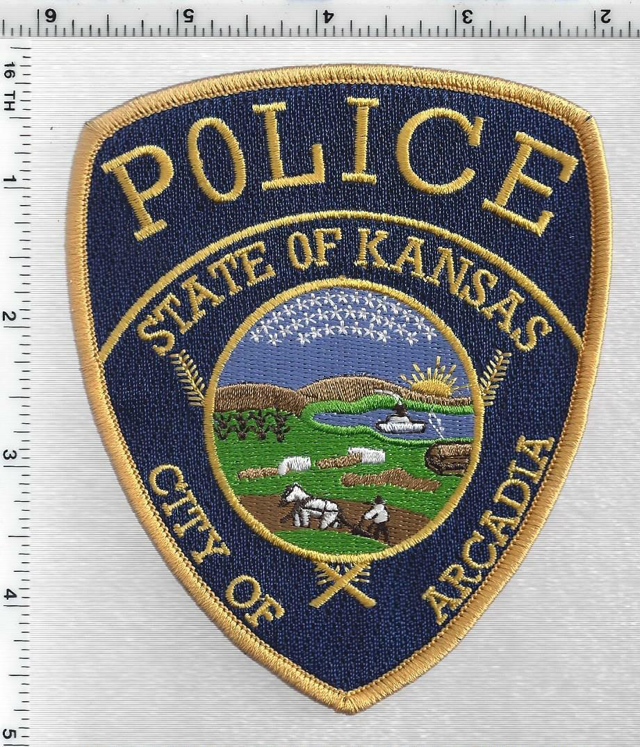 City of Arcadia Police (Kansas) 1st Issue Shoulder Patch | eBay