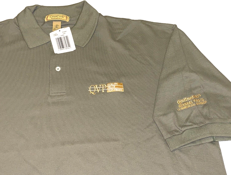 Rare Vintage 1990s Continental General Tire QVP Tires Golf Polo Shirt ...