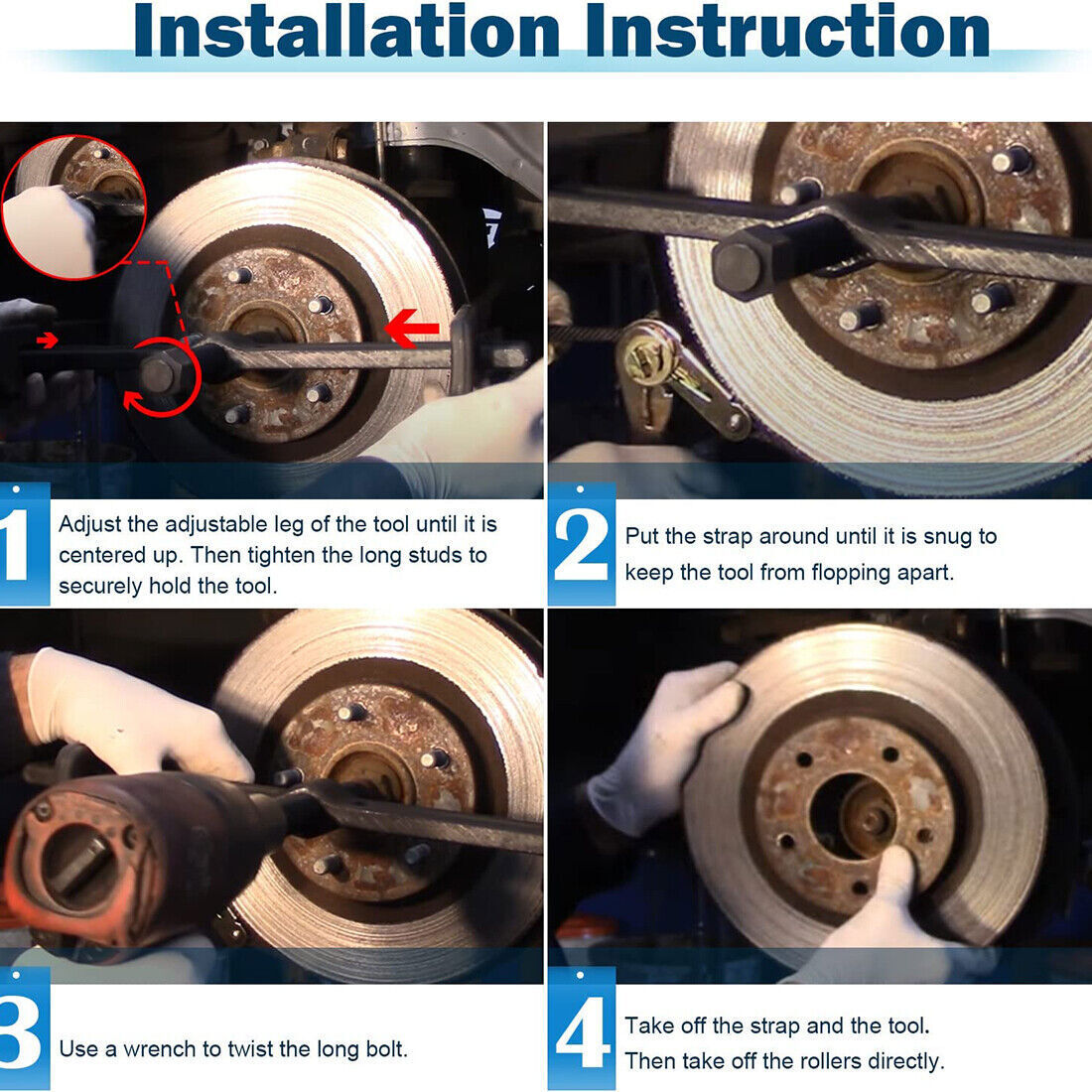 Brake Drum and Rotor Puller 6980 for Removing Hub Drums Rotors Drive ...