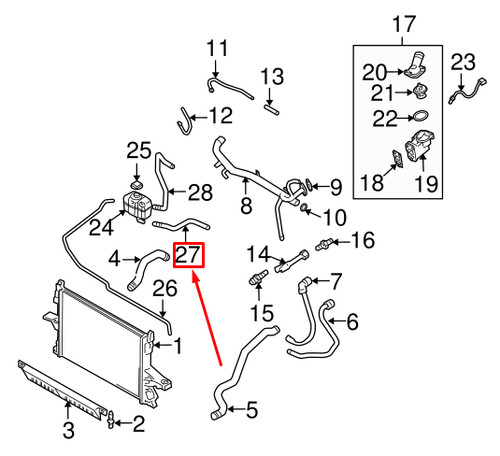 VOLVO XC90 MK1 Expansion Tank Hose 30680927 GENUINE for sale online | eBay