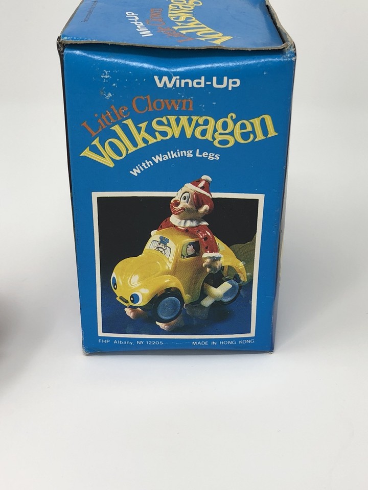 Clown VOLKSWAGEN WALKS WAGON WIND UP VEHICLE IN THE BOX B087 | eBay