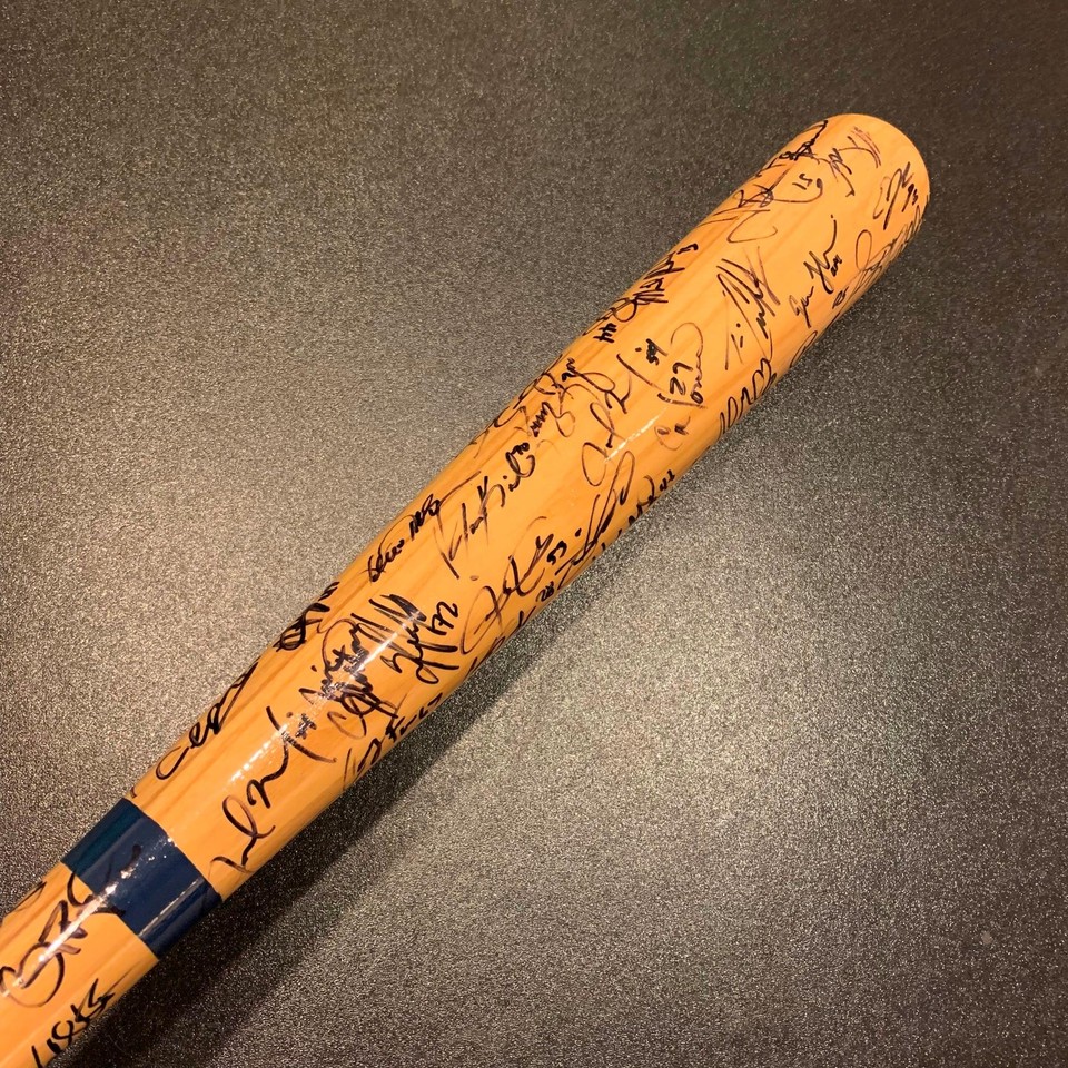 Incredible Detroit Tigers Legends Signed Bat With Over 70 Autographs ...