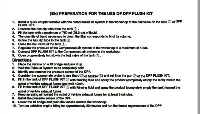 Errecom Pro-Users DPF Flush Kit: Use on vehicle: Flush Gun + 5L Flush ...