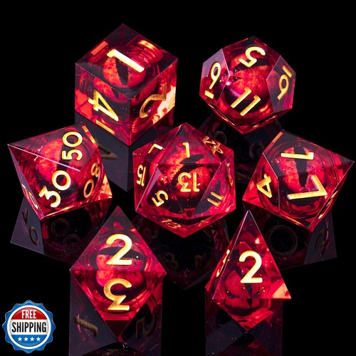 YEMEKO Beholder'S Eye DND Dice- Dragon Eye Liquid Core Sharp Edge | eBay