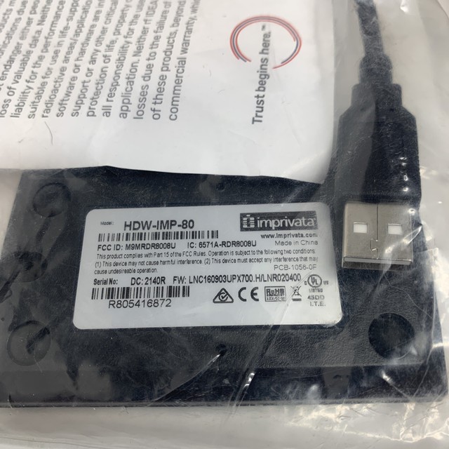 Imprivata Hdw-imp-80 USB RF Proximity ID Reader for sale online | eBay