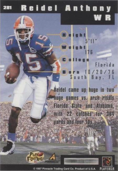 1997 Score Reidel Anthony #281 for sale | eBay