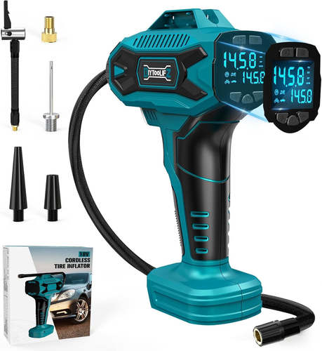 Cordless Tire Inflator Air Compressor for Makita 18V Battery, Portable ...
