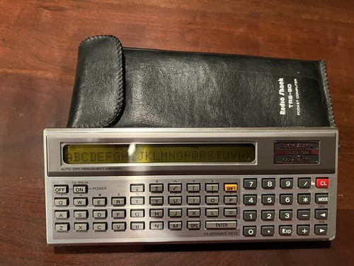 Vintage Radio Shack TRS-80 Pocket Computer With Case In Full Working ...
