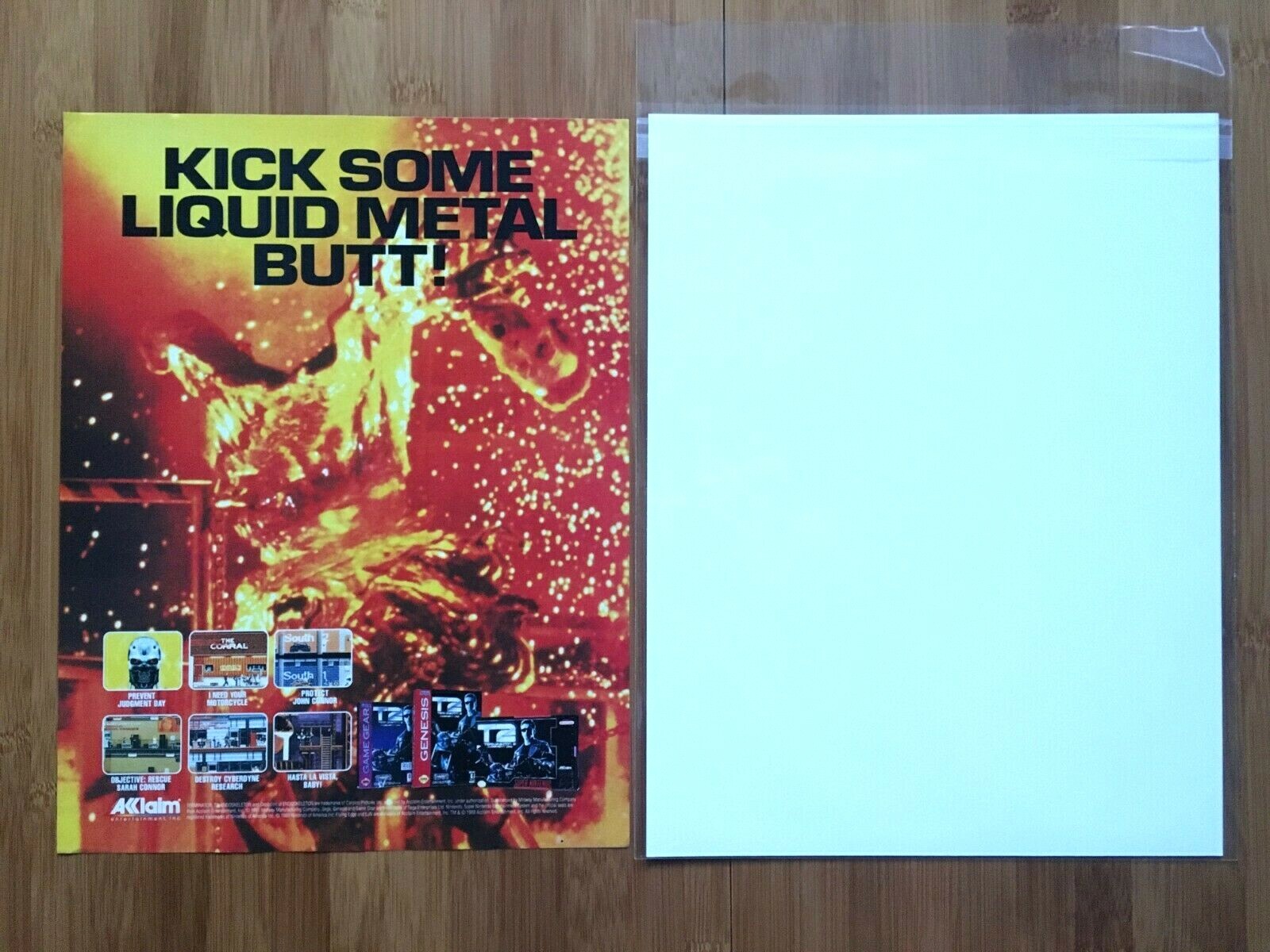 Terminator 2 T2 SNES Sega Genesis 1993 Vintage Print Ad/Poster Official ...