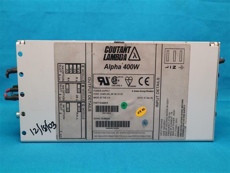 Coutant Lambda Alpha 400W CA400 24G H47008 Power Supply | eBay