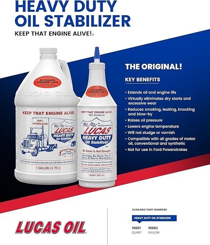 Lucas Oil 10002 Heavy Duty Oil Stabilizer - 1 Gallon (Pack of 4) | eBay