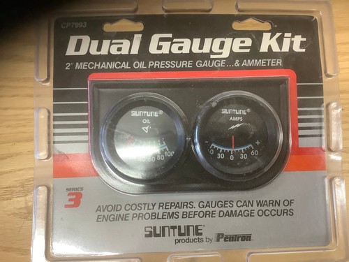 SUNTUNE DUAL GAUSE KIT 2" MECHANICAL OIL PRESSURE AND AMMETER CP7993 | eBay