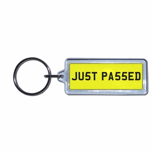 JUST PASSED - UK Number Plate Key Ring | Choose Medallion / Plastic ...