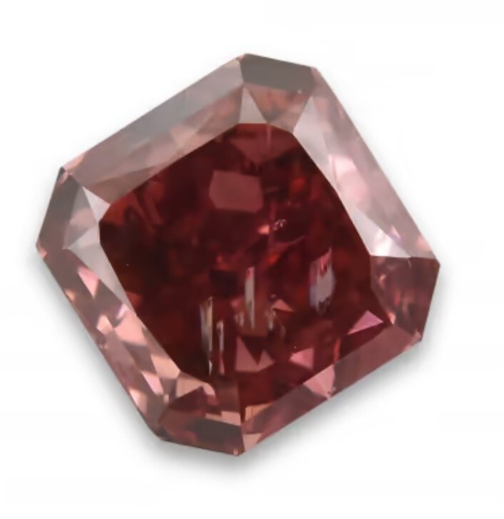 Stunning Fancy Red Loose Diamond Radiant shape 0.54CT. I1 GIA Cert. | eBay